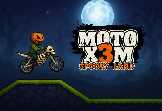 Moto X3M 6 Spooky Land Play for Free 🕹️ at PlayZen!